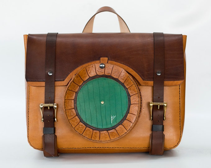 Green Door Overnight Bag Hobbit Inspired Leather Pouch the - Etsy