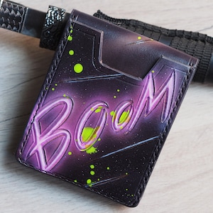 Jinx Leather Wallet - Cyberpunk Card Holder - 2077 - Edgerunner ...