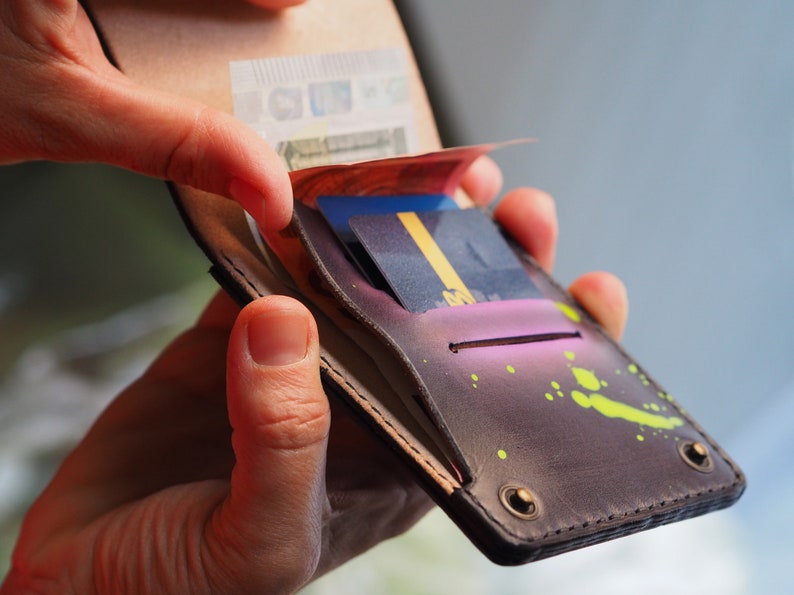 Jinx Leather Wallet Cyberpunk Card Holder 2077 - Etsy