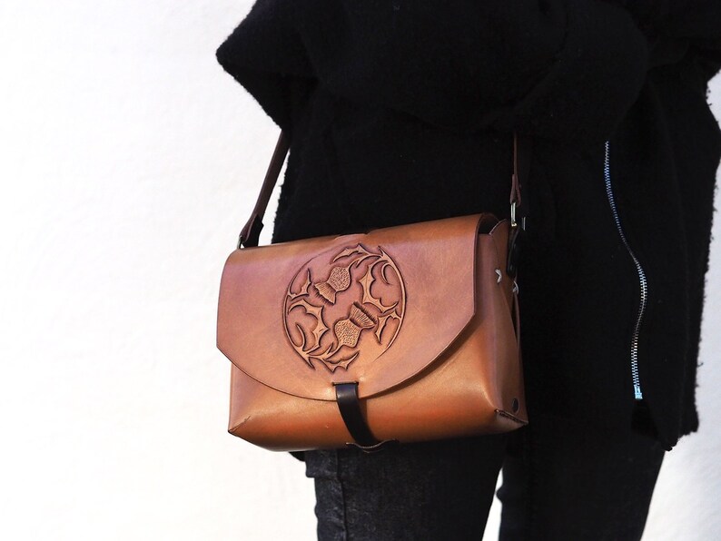 Scotland Shoulder Bag Sassenach Leather Purse Outlander | Etsy