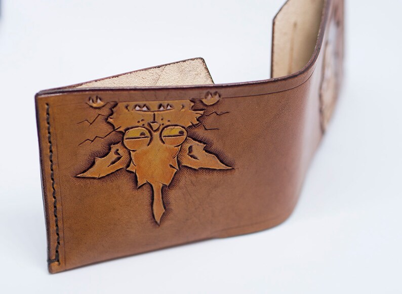 Mad Scientist Leather Wallet Minimal Wallet Sanchez & - Etsy