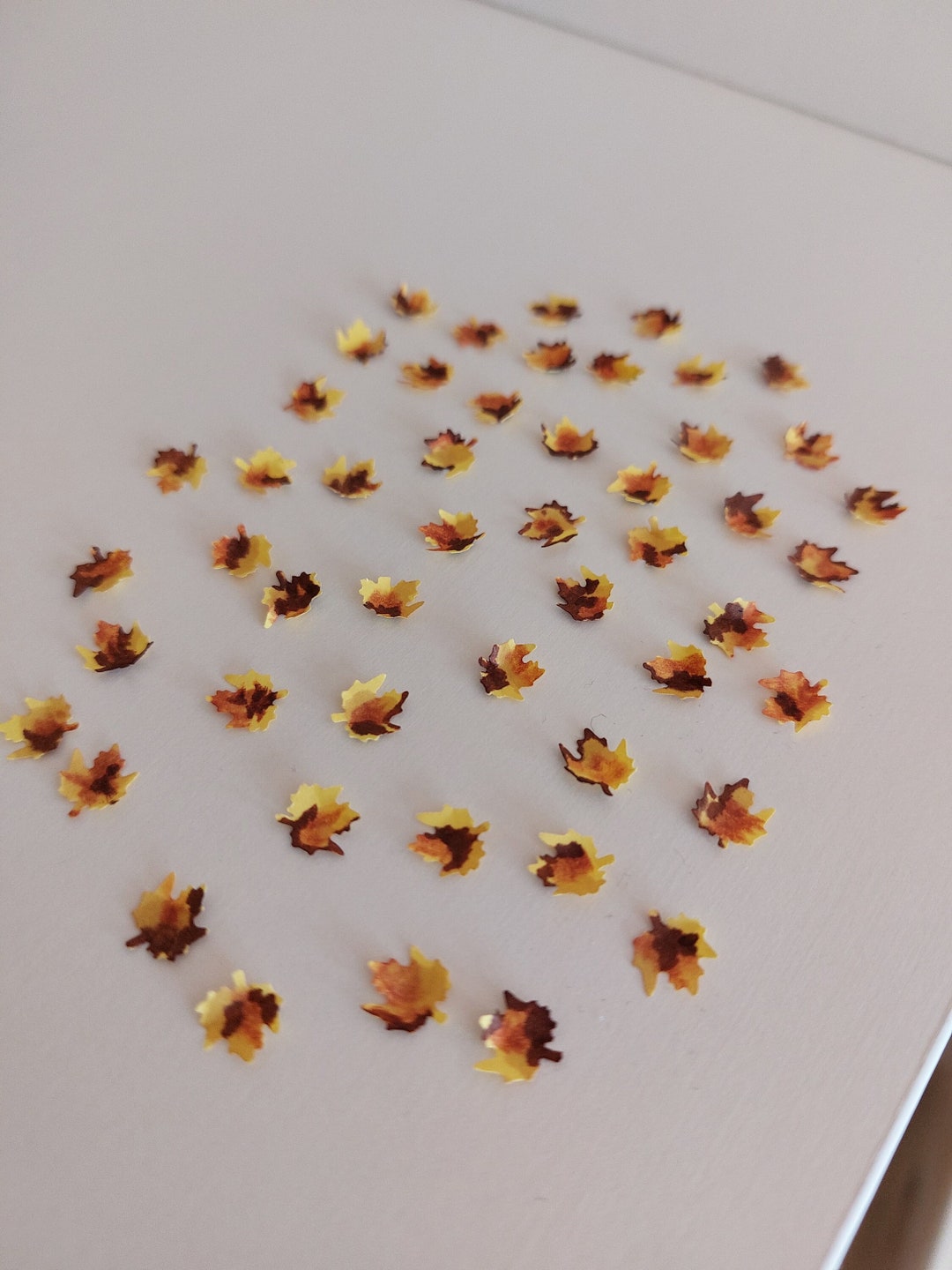Paper Fall Leaves , Paper Leaves for Dolls, Miniature Decorations ...