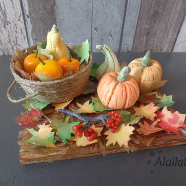 Miniature Autumn Decor - Etsy
