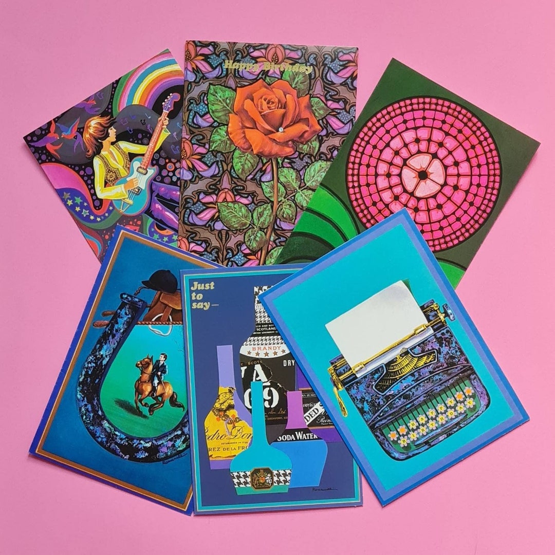 1970s Birthday Cards Vintage Deadstock Greeting Cards His Birthday Her ...