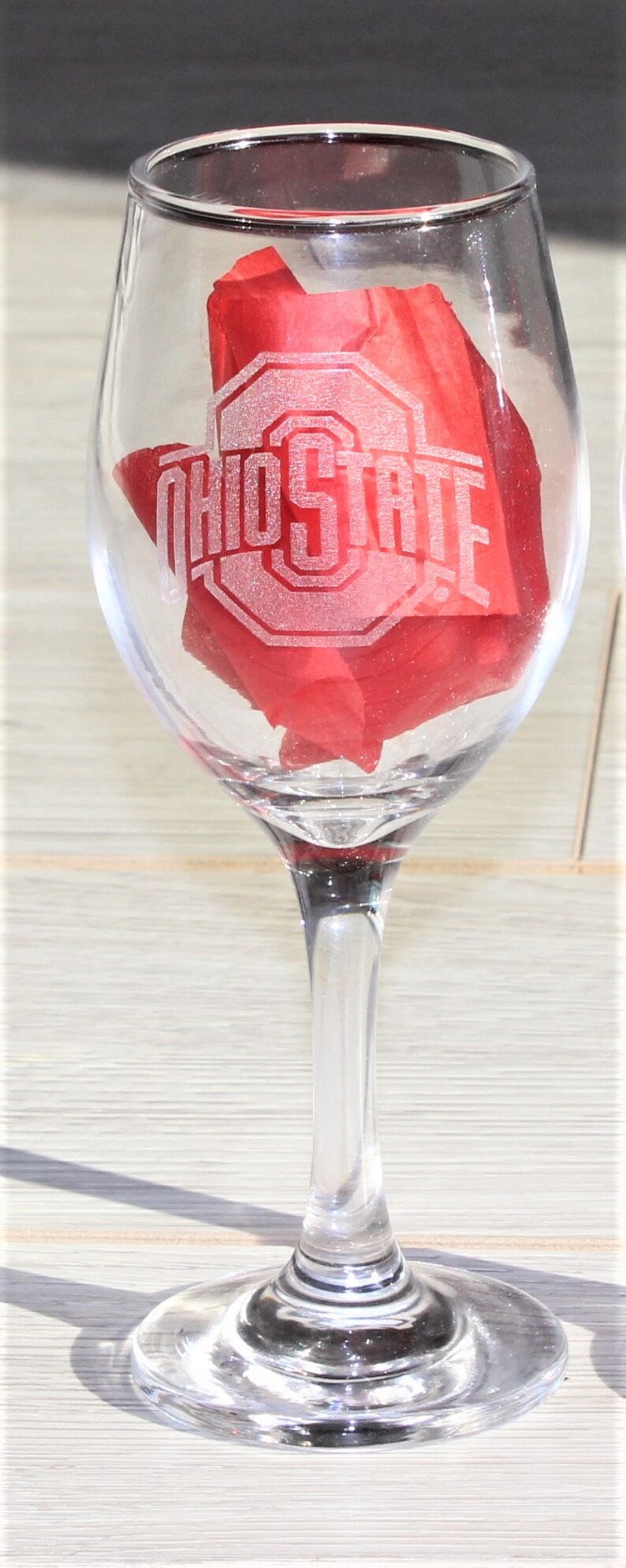 Ohio State Wine Glass Officially Licensed Ohio State Athletic Logo Wine ...
