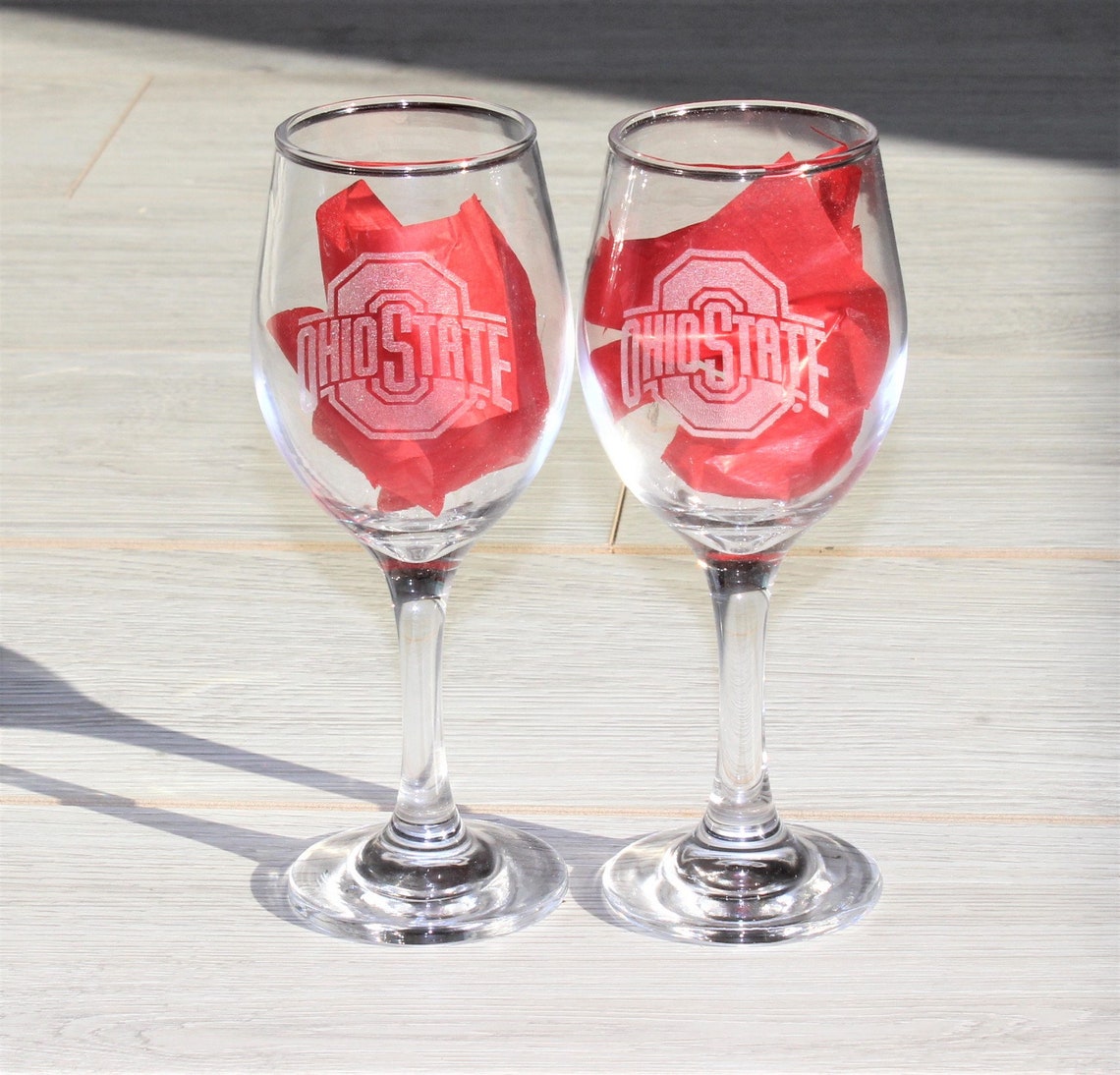 Ohio State Wine Glasses Officially Licensed Ohio State - Etsy