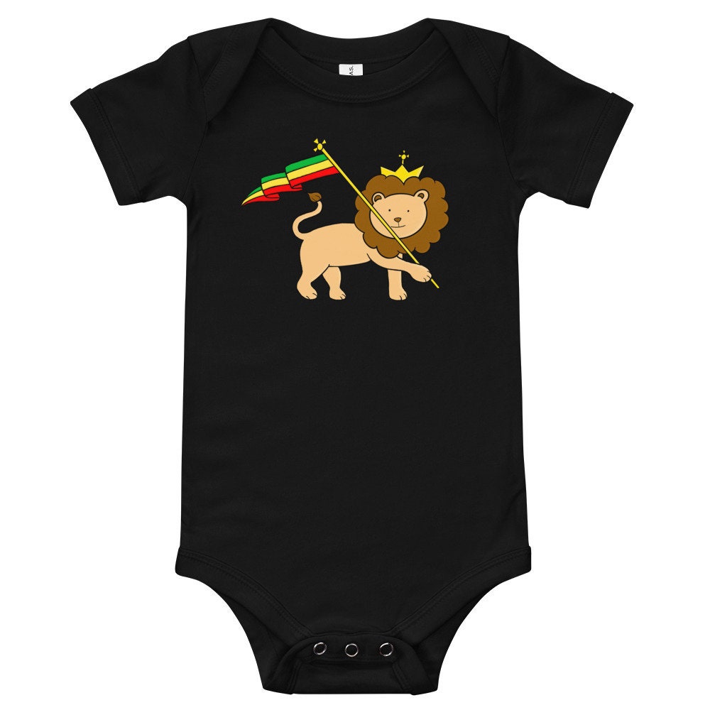 Reggae Lion de Juda Bébé Onesie Noir ou blanc - Etsy France