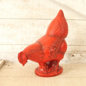 Vintage Royal Haeger Pottery Chicken - Red Rooster Chicken - 1960s ...