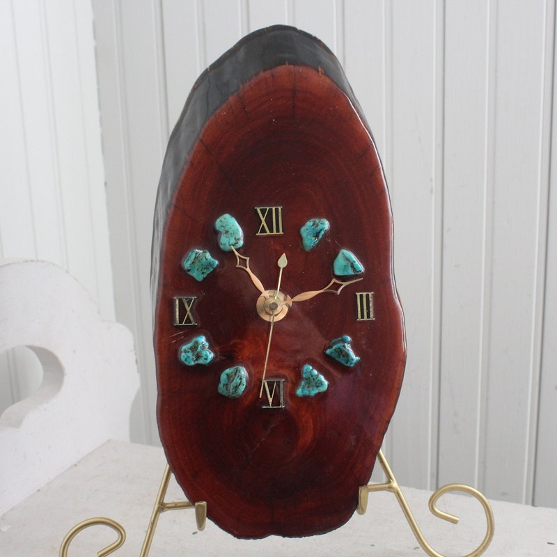 Turquoise Clock - Etsy