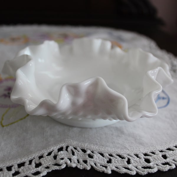 Milk Glass Dish - Etsy