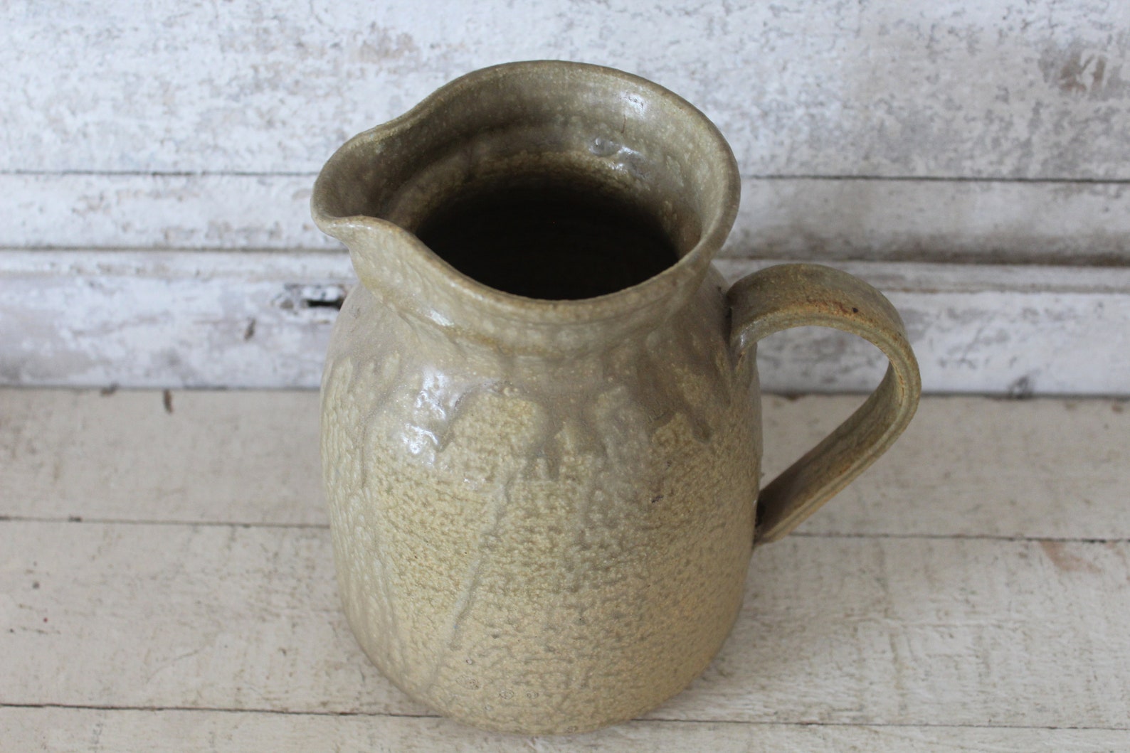 Vintage Hand Thrown Studio Art Pottery Pitcher Water Milk - Etsy