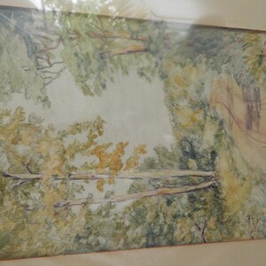 Signe E Larson Impressionist Watercolor Painting – Birger Sandzen ...