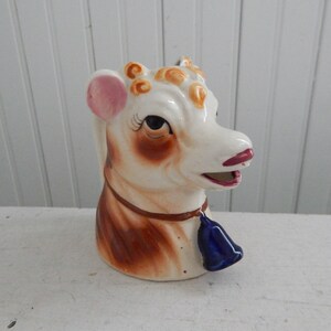 Hand Painted Ceramic Cow Creamer Pitcher - Made in Japan Cow ...