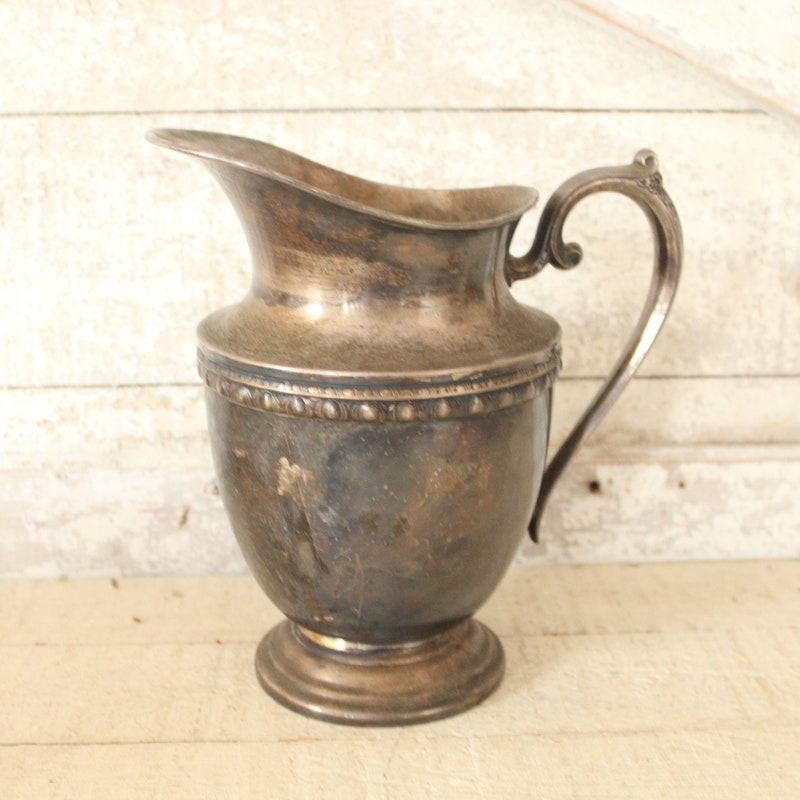 Silver Plate Pitcher - Etsy