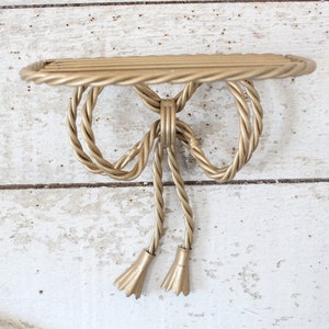 Vintage Twisted Wire Wall Shelf W/tassels - Twisted Wire Shelf ...