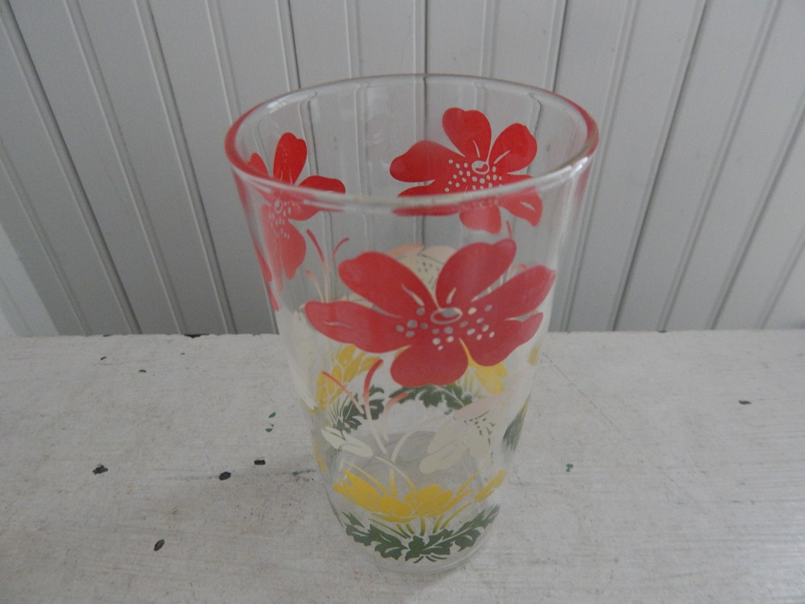Vintage 1950s Set of Drinking Glasses Tumblers Mid Century - Etsy