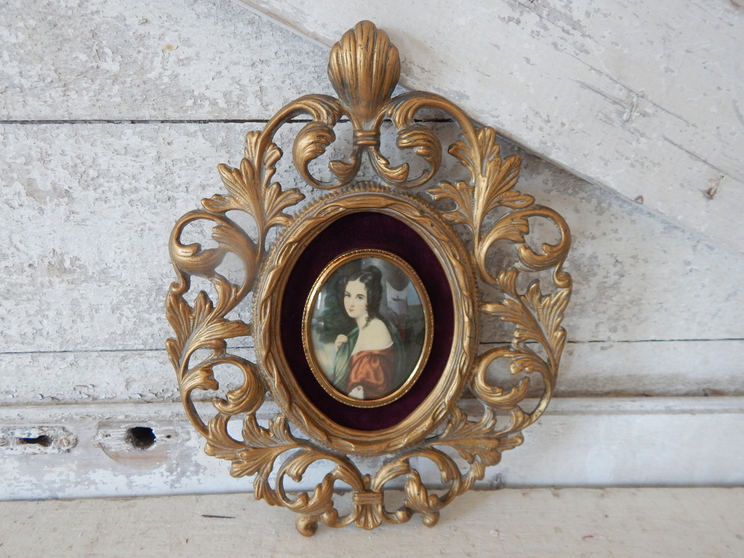 Italian Florentine Fancy Frames Victorian Lady Prints | Etsy