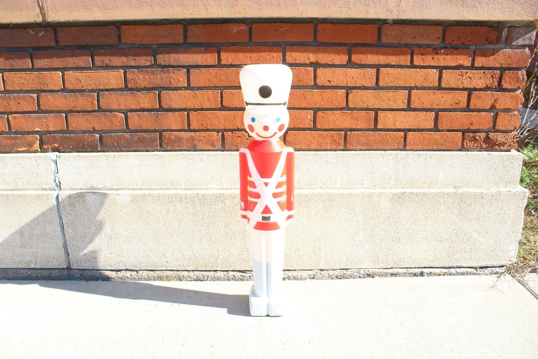 Vintage Christmas Toy Soldier Blow Mold - Old Union Products Blow Mold ...
