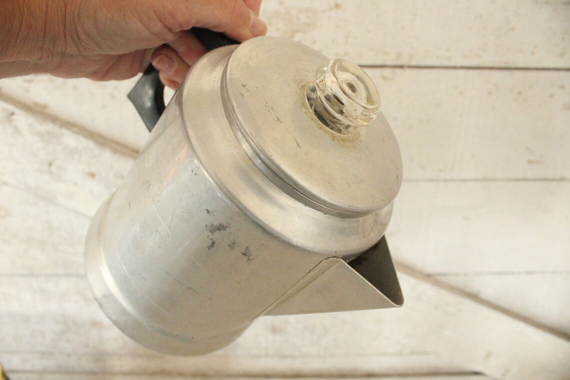 Vintage Aluminum Camping Coffee Pot Retro Camper Coffee Pot - Etsy