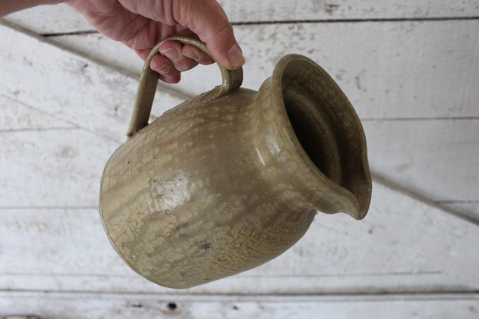 Vintage Hand Thrown Studio Art Pottery Pitcher Water Milk - Etsy