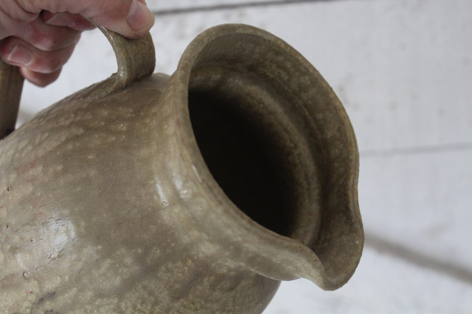 Vintage Hand Thrown Studio Art Pottery Pitcher Water Milk - Etsy