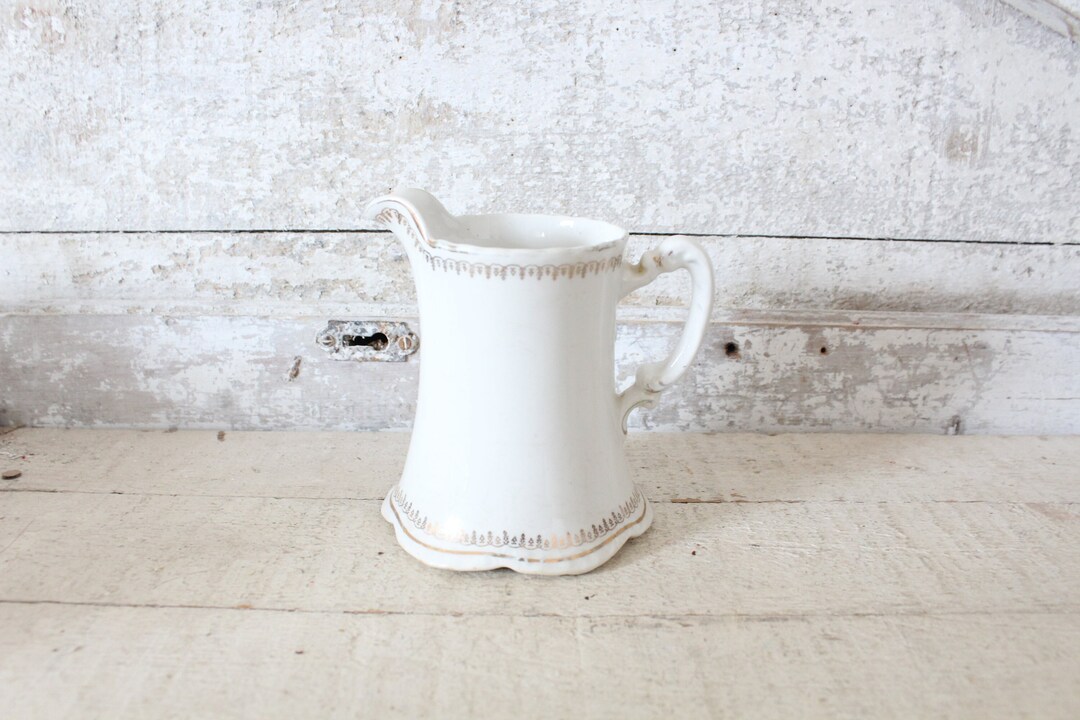 Vintage Homer Laughlin Ironstone Cream Pitcher - 1920s Cream Pitcher ...