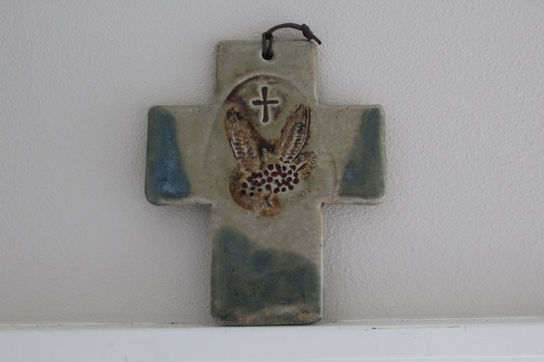 Vintage Hand Crafted Ceramic Pottery Crucifix Religious | Etsy