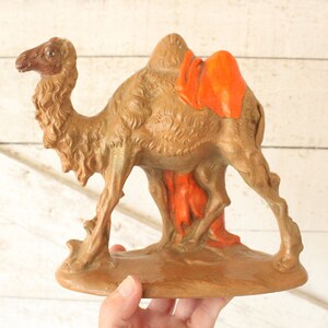 Vintage 1970s Nativity Standing Camel - Large Ceramic Standing Nativity ...