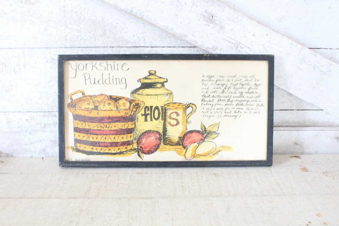 Vintage Soovia Janis Print Mid Century Jacque Pati Kitchen Art Print ...