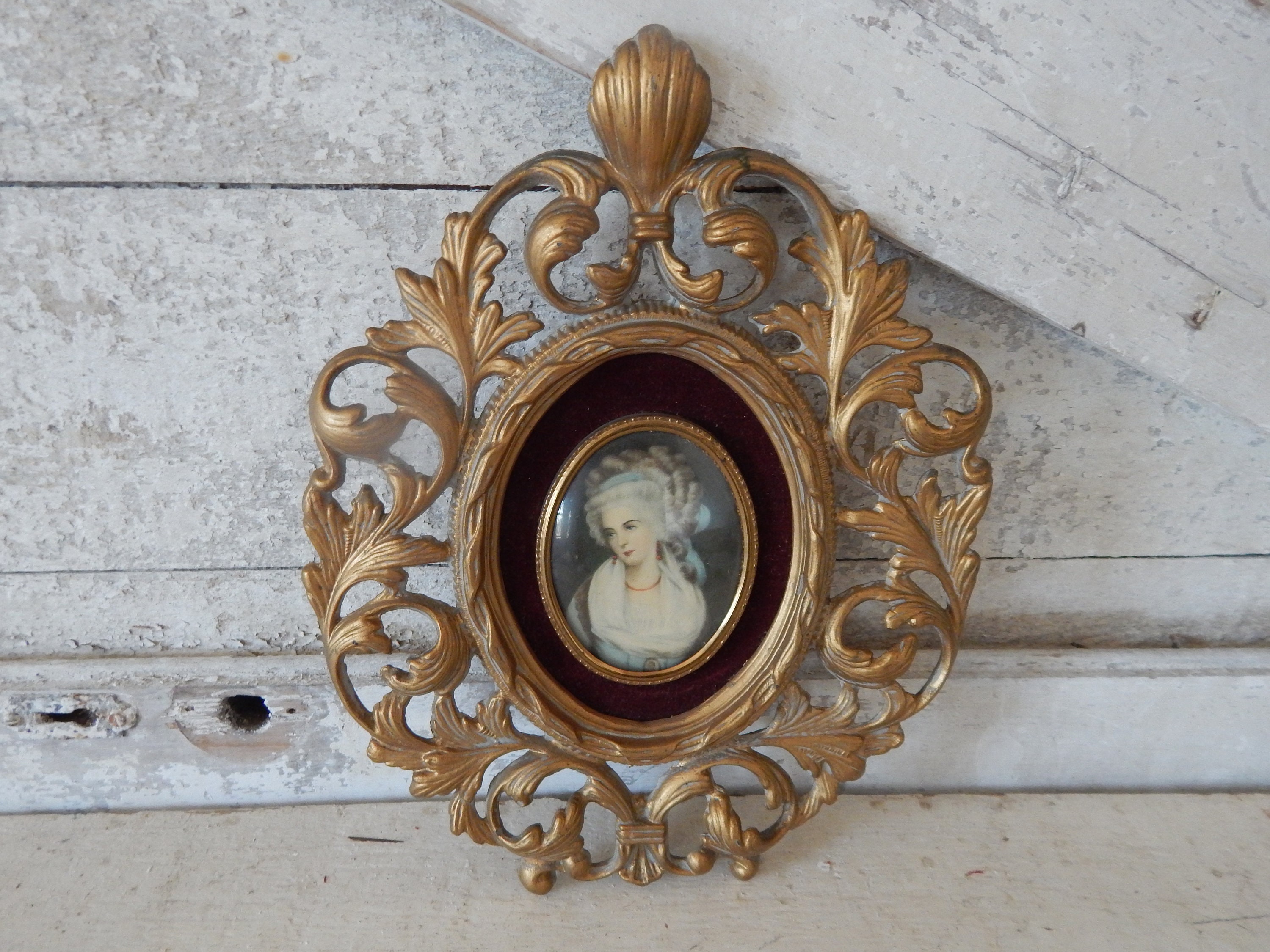 Italian Florentine Fancy Frames Victorian Lady Prints | Etsy