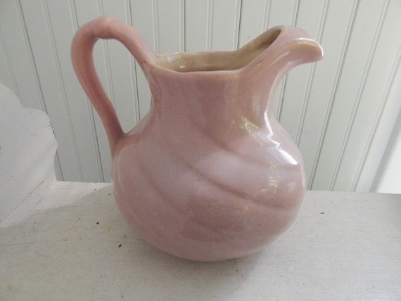 Red Wing Pink Swirl Stoneware Pitcher 735 Red Wing | Etsy