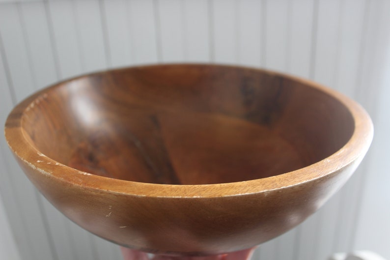 Vintage Rustic Turned Wooden Bowl Wood Bowl Features Cabin - Etsy