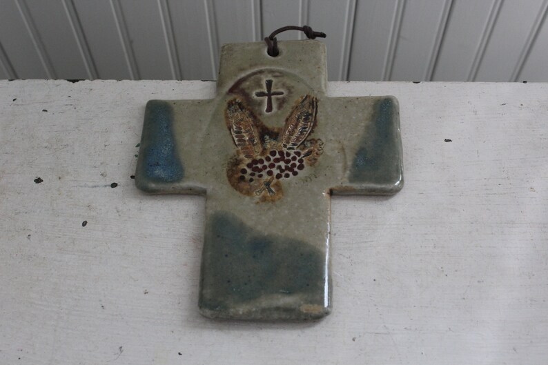 Vintage Hand Crafted Ceramic Pottery Crucifix Religious | Etsy