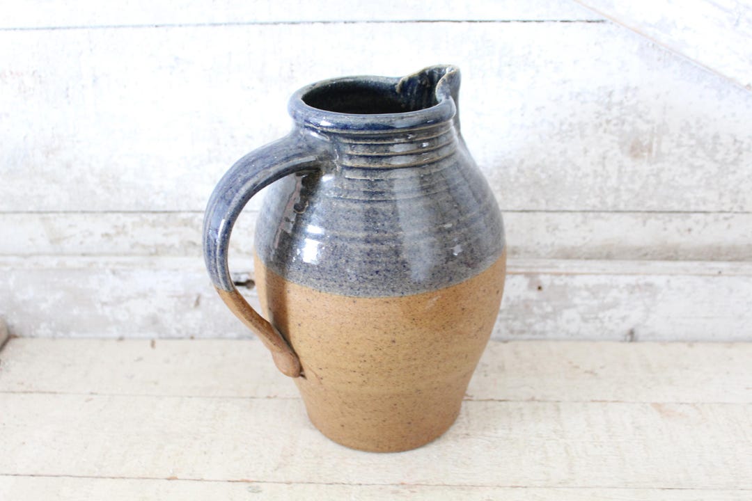 Vintage Hand Thrown Studio Art Pottery Pitcher - Water, Milk, Drink ...