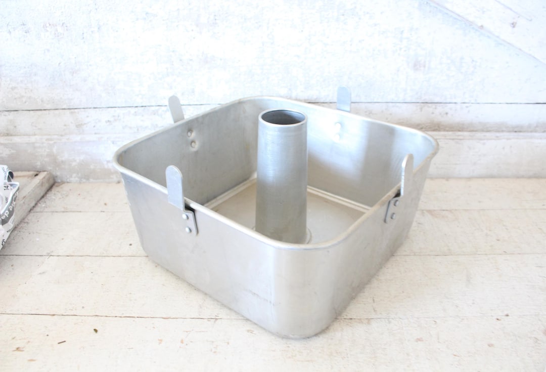 Vintage Wearever Square Angel Food Cake Pan - 2PC Aluminum Cake Pan ...