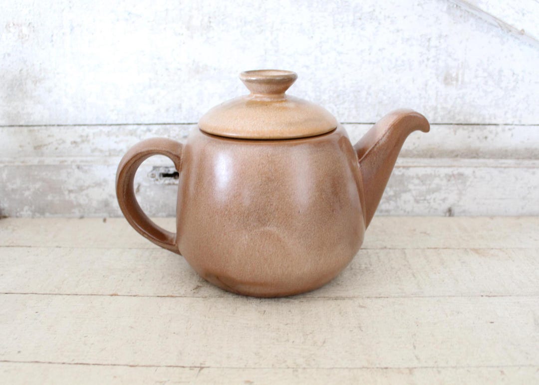 Vintage Frankoma Plainsman Brown Pottery Teapot - 1960s Frankoma 6T ...