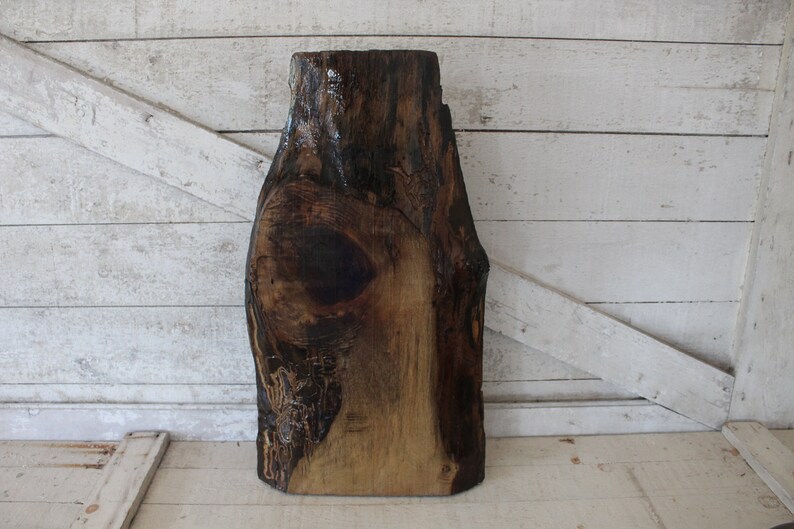Vintage Live Edge Wood Slab Wine Rack Industrial Wine Bottle - Etsy
