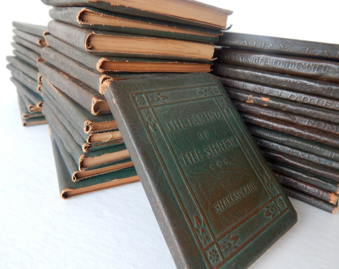 Little Leather Library Redcroft Edition Miniature Books - Set of 92 ...