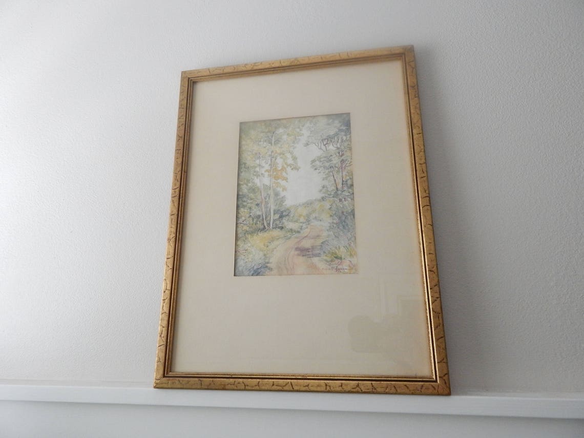 Signe E Larson Impressionist Watercolor Painting Birger - Etsy