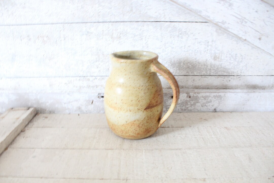 Vintage Hand Thrown Studio Art Pottery Pitcher - Water, Milk, Drink ...