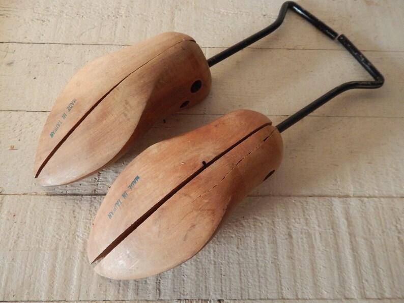 Rustic Wood Shoe Form Stretchers Mid Century Cobbler Shoe - Etsy