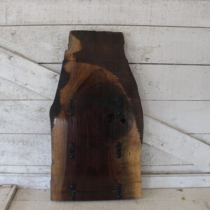 Vintage Live Edge Wood Slab Wine Rack Industrial Wine Bottle Holder ...