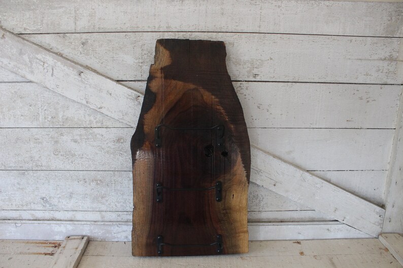 Vintage Live Edge Wood Slab Wine Rack Industrial Wine Bottle - Etsy