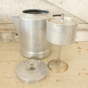 Vintage Aluminum Camping Coffee Pot - Retro Camper Coffee Pot ...