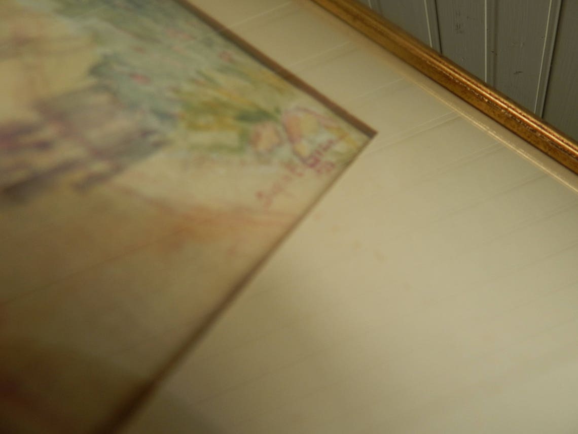 Signe E Larson Impressionist Watercolor Painting Birger - Etsy