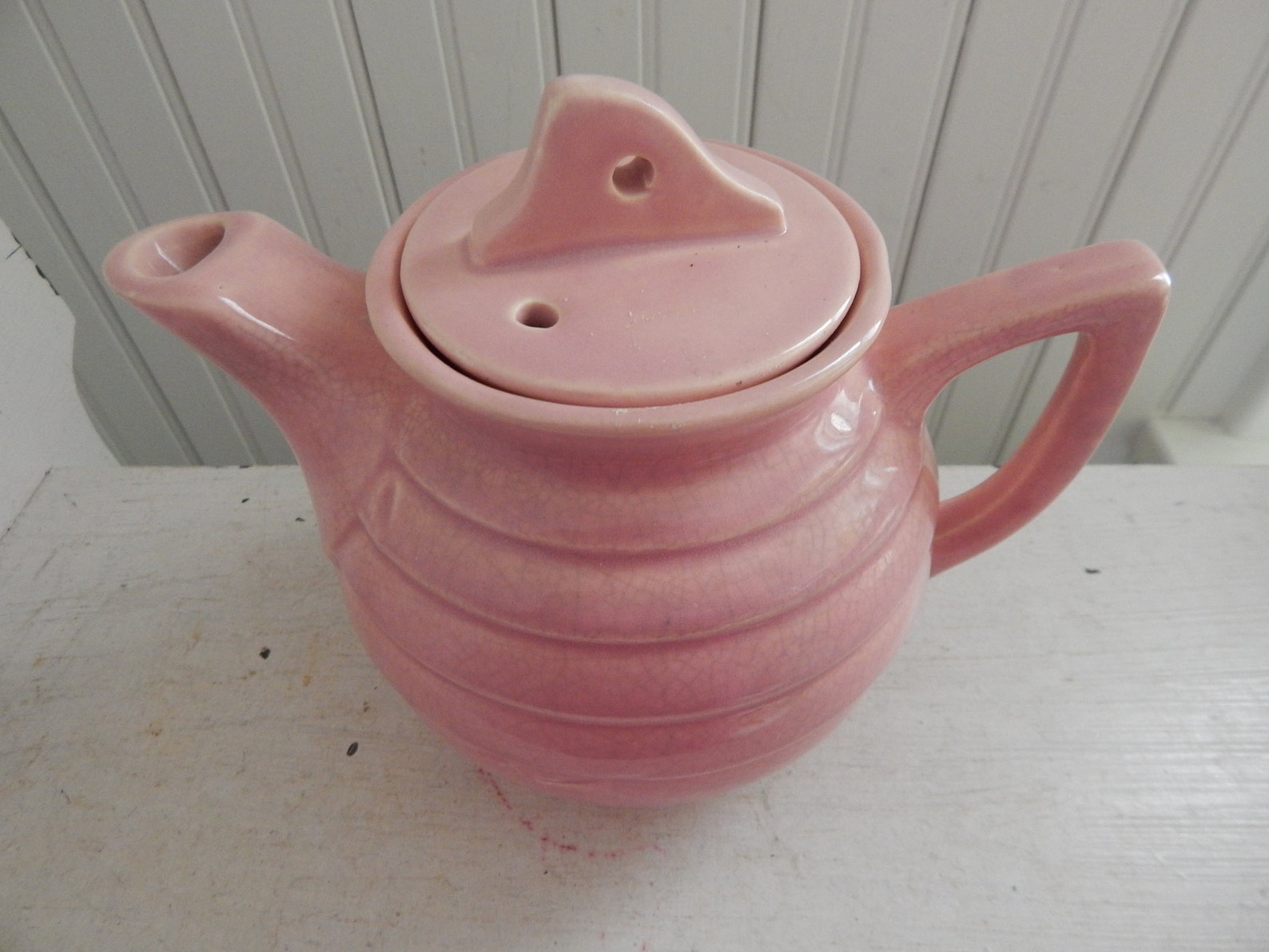 Small Rose Pink Pottery Teapot Luscious 1930s / 1940s Pink | Etsy