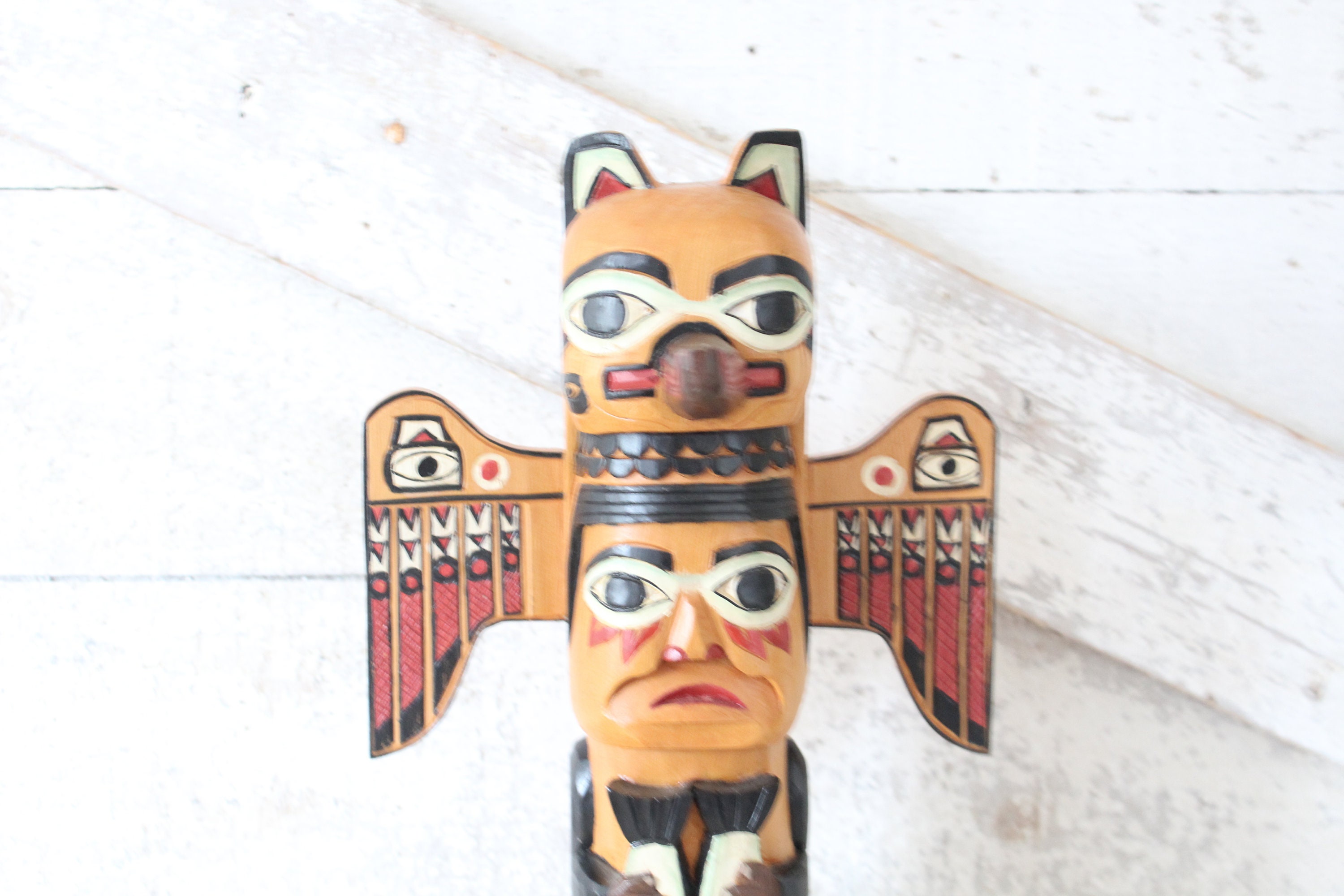 Vintage Patrick Seale Signed "the Legend of Fog Women" Carved Wood ...
