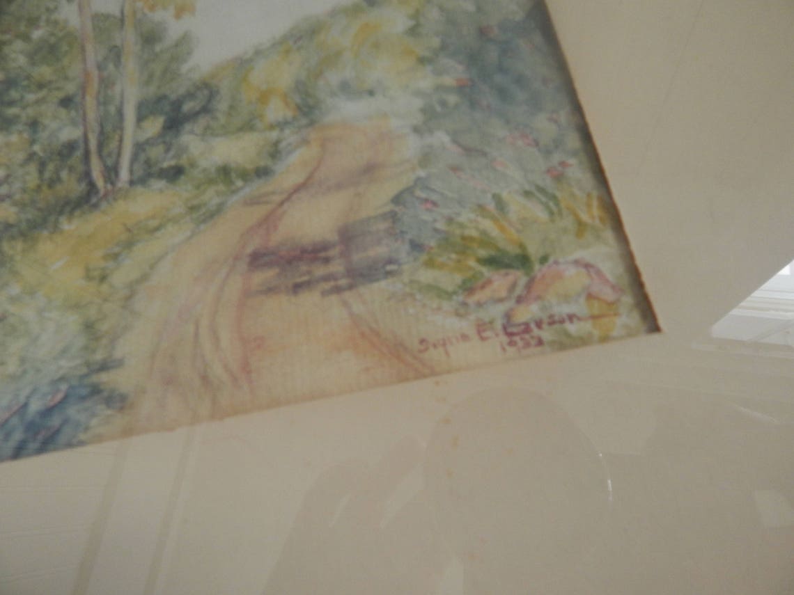 Signe E Larson Impressionist Watercolor Painting Birger - Etsy