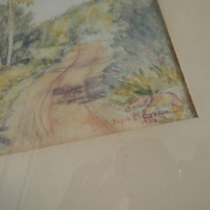 Signe E Larson Impressionist Watercolor Painting – Birger Sandzen ...