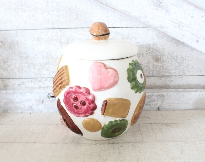 Vintage Cookie Cookie Jar Kitchen Collectible Featuring Sugar Cookies ...